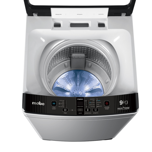 LAVADORA DIGITAL AUTOMÁTICA DE 9 KG GRIS MABE - Macocredit